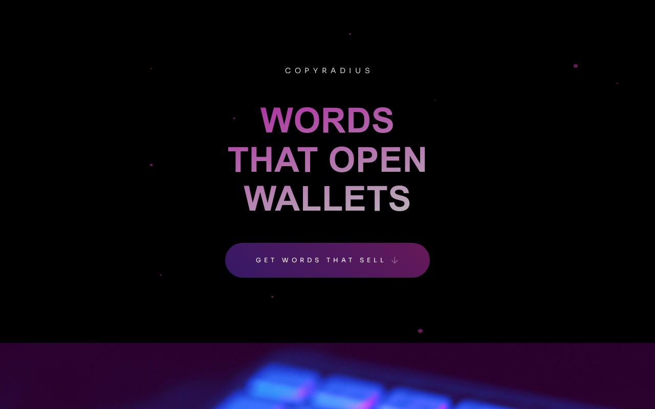CopyRadius | Words That Open Wallets